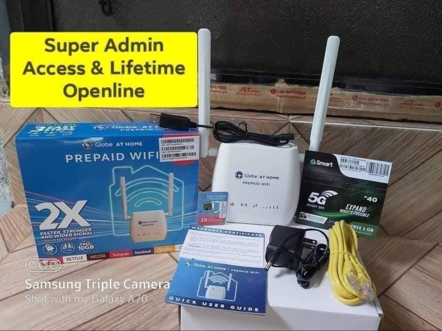 SUPER ADMIN ACCESS AND LIFETIME OPENLINE Globe At Home Prepaid WiFi ...