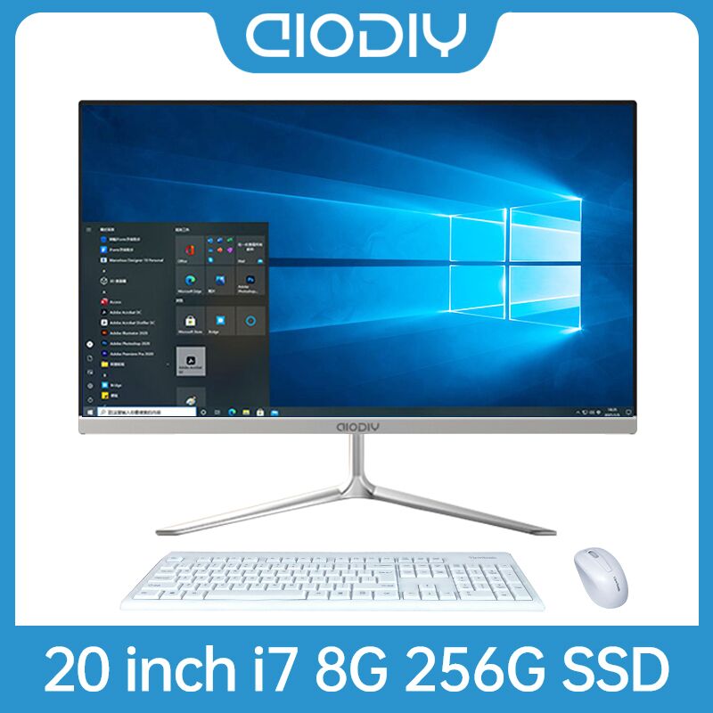 AIODIY Brand 22 inch HD All In One PC Computer Desktop Brand New Intel ...