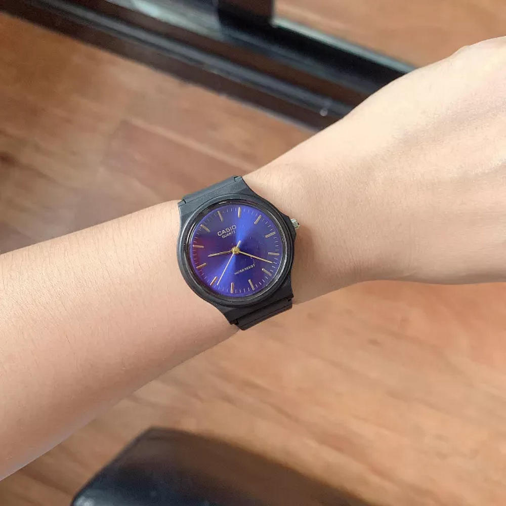 Casio Quartz Rubber Black Waterproof Unisex Watch | Lazada PH