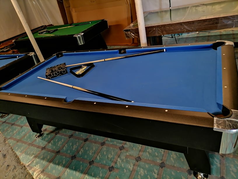 4X7 MDF (BLUE) JUNIOR SIZE BILLIARD TABLE / LAMESA NG BILYARAN ...