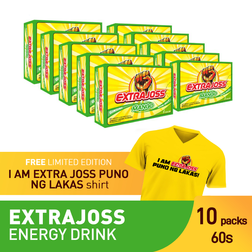 Extra Joss Energy Drink - Mango Flavor 10 Packs (60 Sachets) | Lazada PH