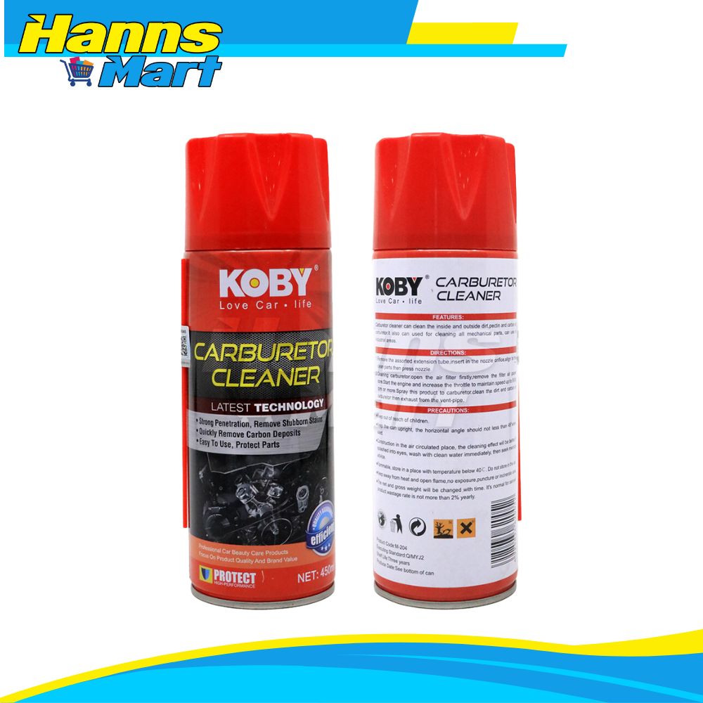 KOBY CARBURETOR CLEANER 450ML FOR MOTORCYCLE AND CAR | Lazada PH