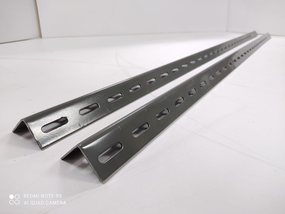 Slotted Angle Bar 1.5" x 1.5" x 2.0mm x 5 feet (1pc) Gray with Free ...