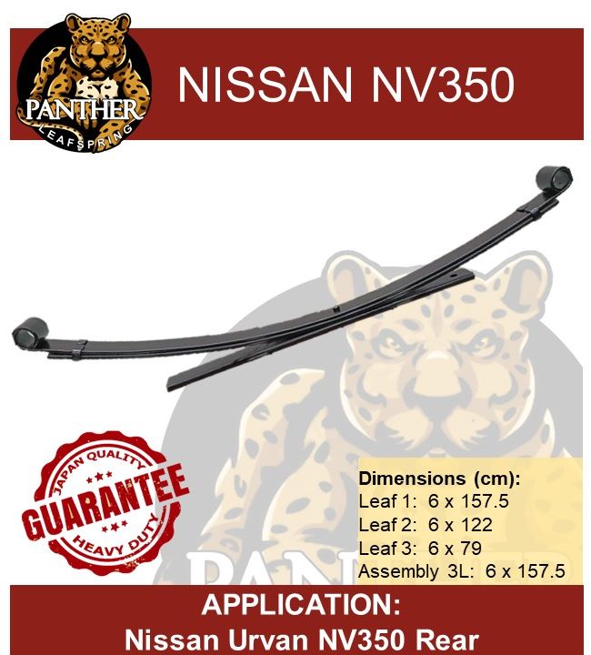 Molye / Leaf Spring for Nissan Urvan NV350 Rear (MATIBAY) | Lazada PH