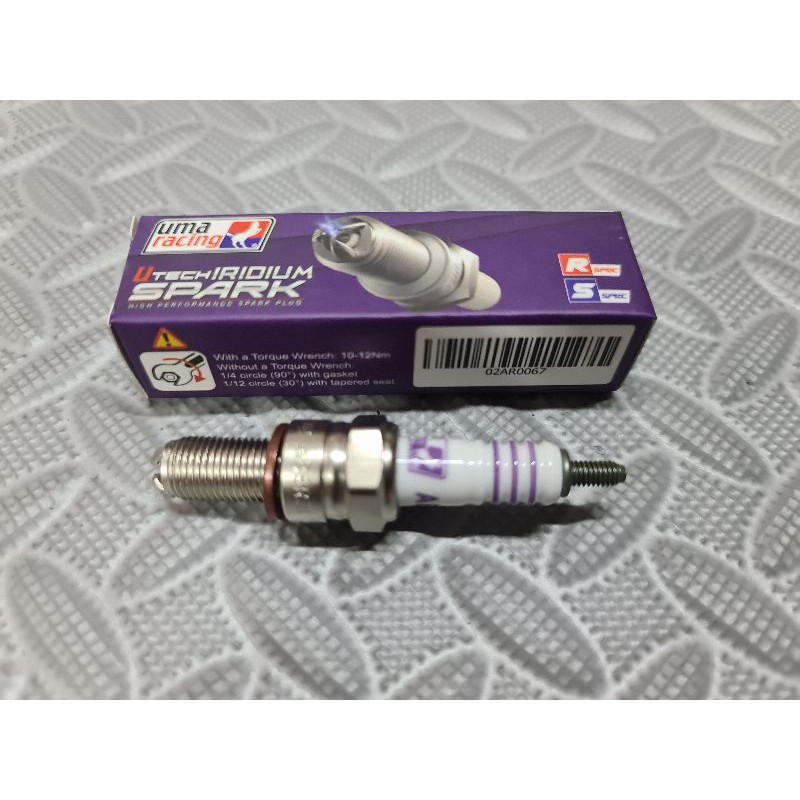 uma racing iridium spark plug (ab8) long tip for sniper 135/150/155 ...