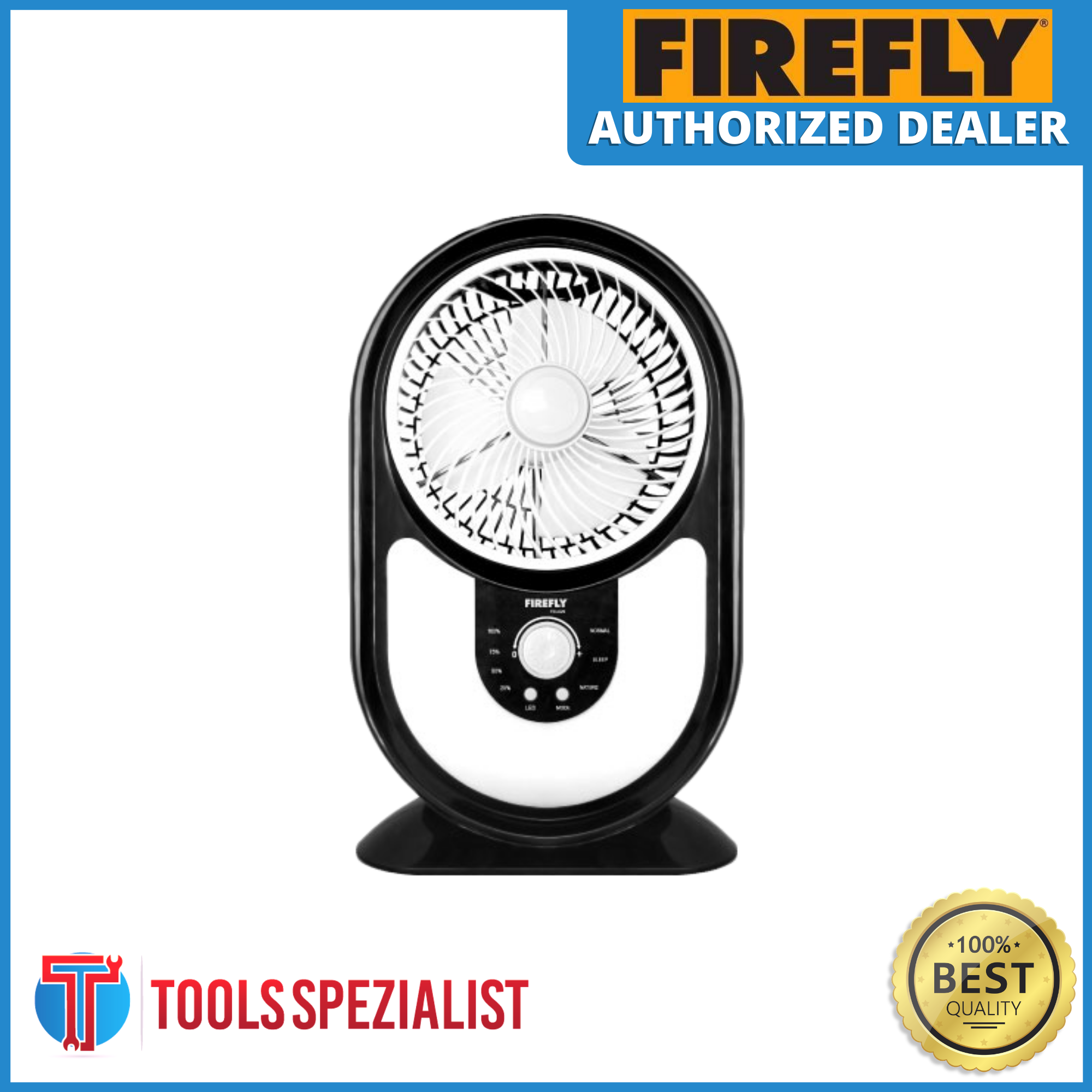 Firefly MULTIFUNCTION TABLE FAN 7 inch mini table fan with built-in LED ...