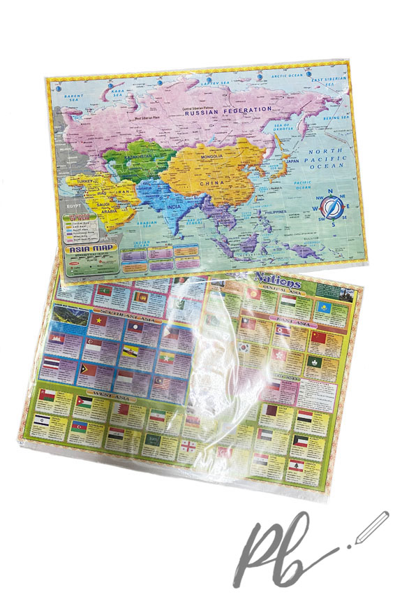 World Map / Asian Map / NCR / Philippine Map (Political/Climate ...