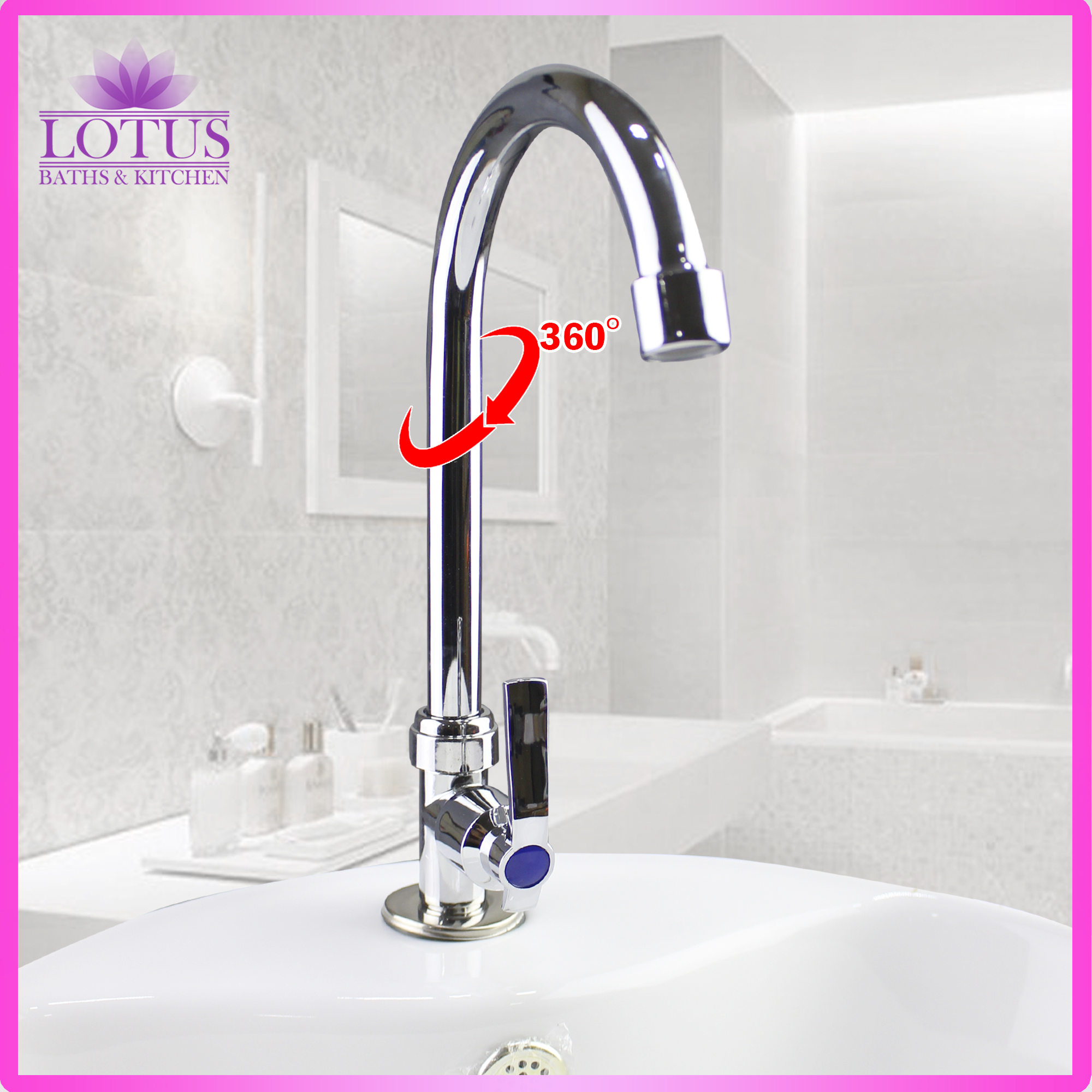 Lotus GB2904A Classic Handle High Quality Stainless Single Lever Tap ...