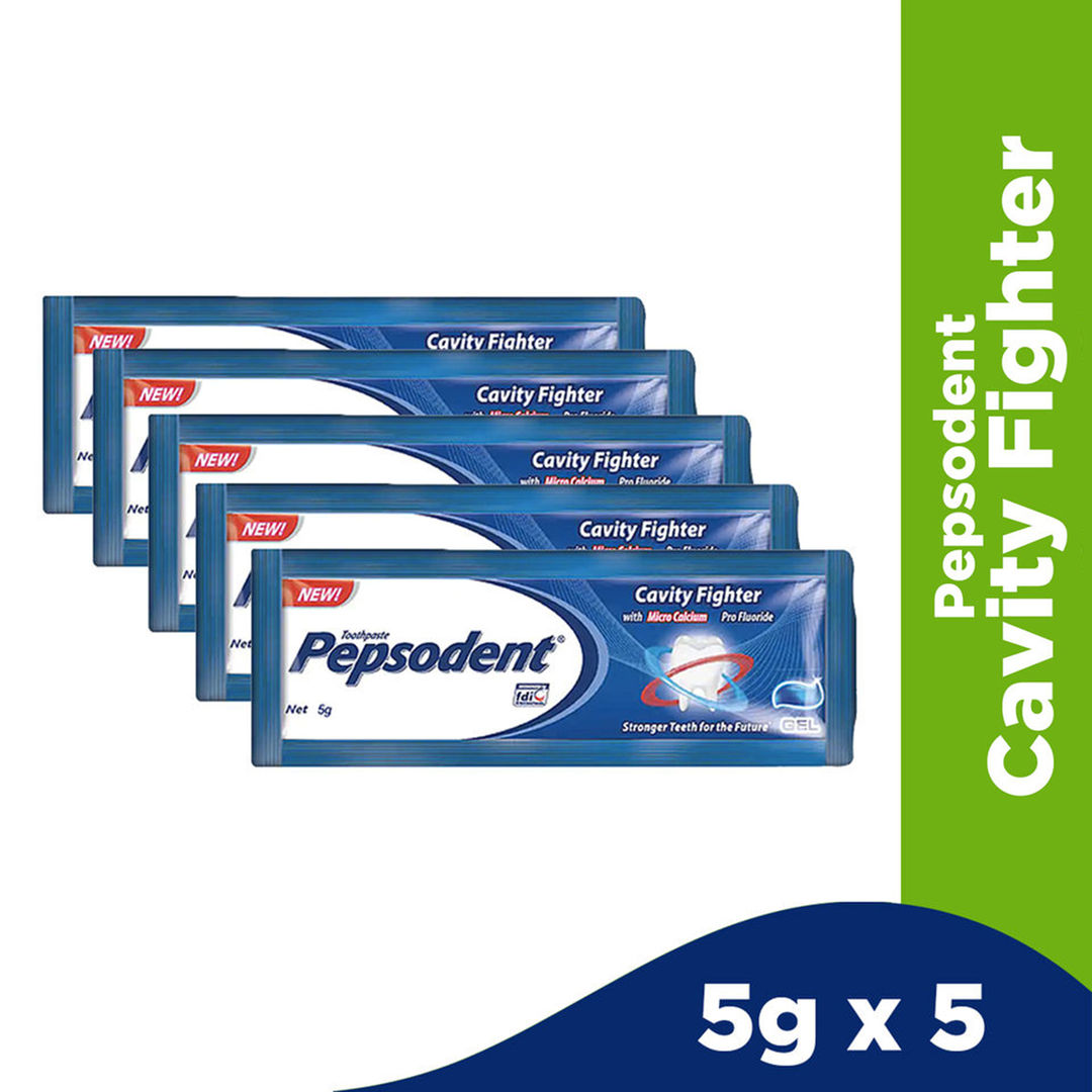 Nutrafinity Pepsodent Cavity Fighter Toothpaste 5g x 5 (Set of 5 ...