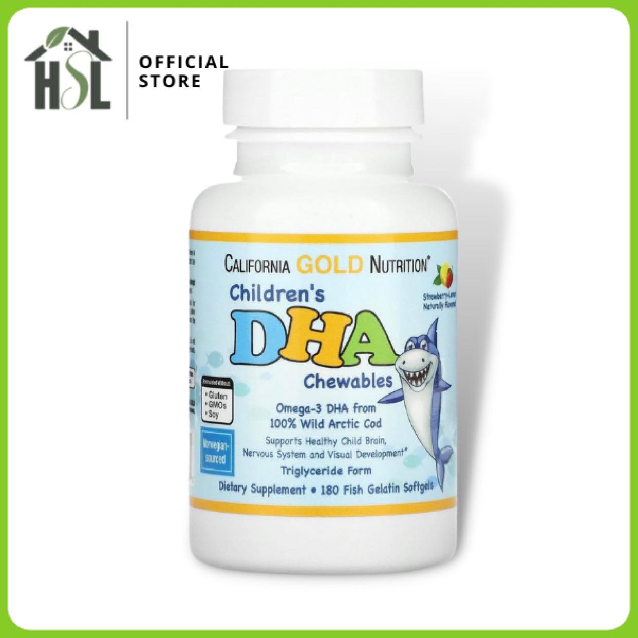 California Gold Nutrition Children’s DHA Omega-3 Chewables 100% Wild ...
