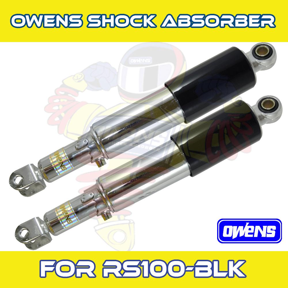 RS100 Black Owens Motorcycle Rear Shock Absorber (Pair) | Lazada PH