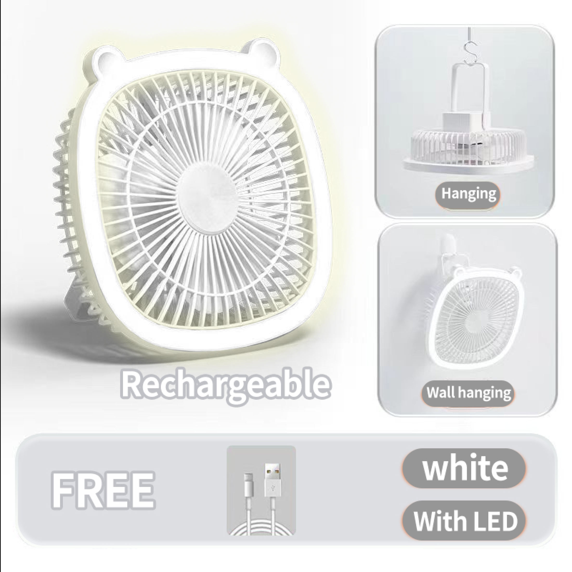JOTO Circulating Wall Fan Electric Fan with Remote Control Mini Wall ...