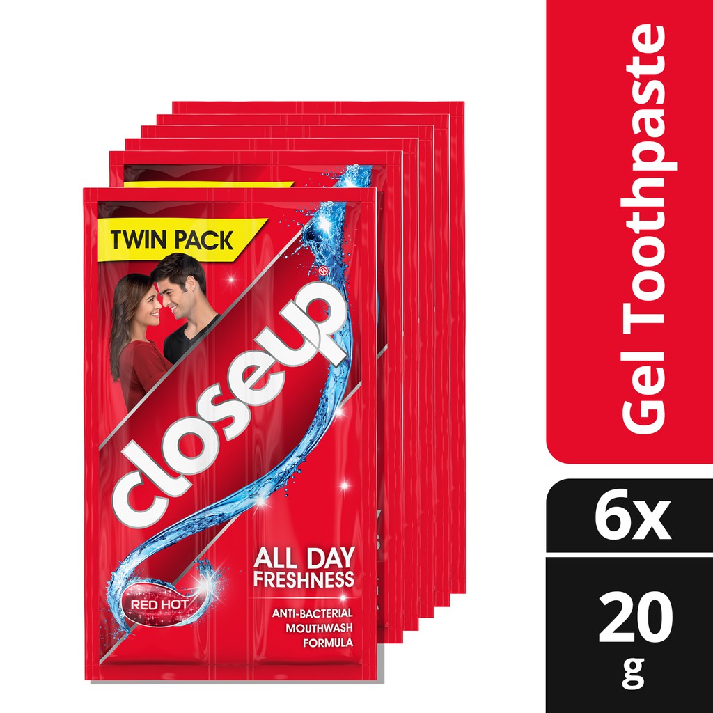 Close Up Toothpaste Red Hot 20g Set of 6 | Lazada PH
