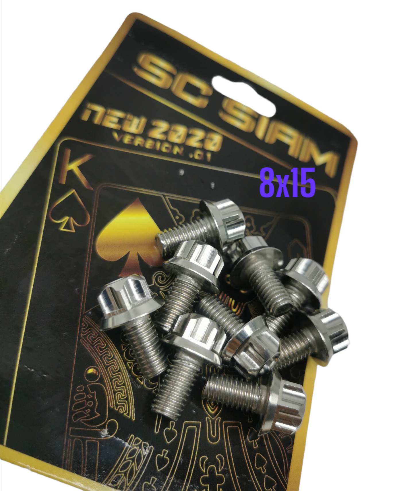 CNC Bolts Universal GEAR Type White Thailand Bolts size choose ...