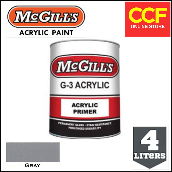 Mcgills Automotive Acrylic Primer Gray Car Paints 4 Liters | Lazada PH