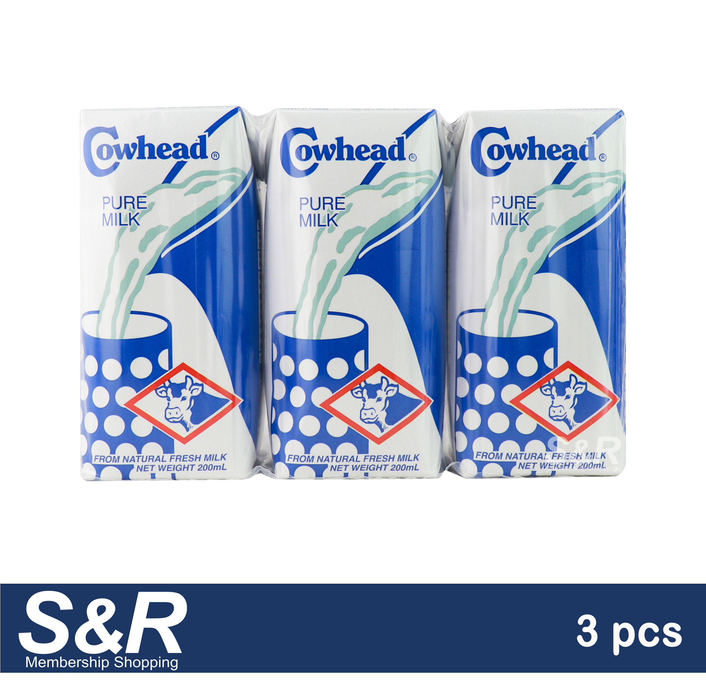 Cowhead Pure Milk (200mL x 3pcs) | Lazada PH