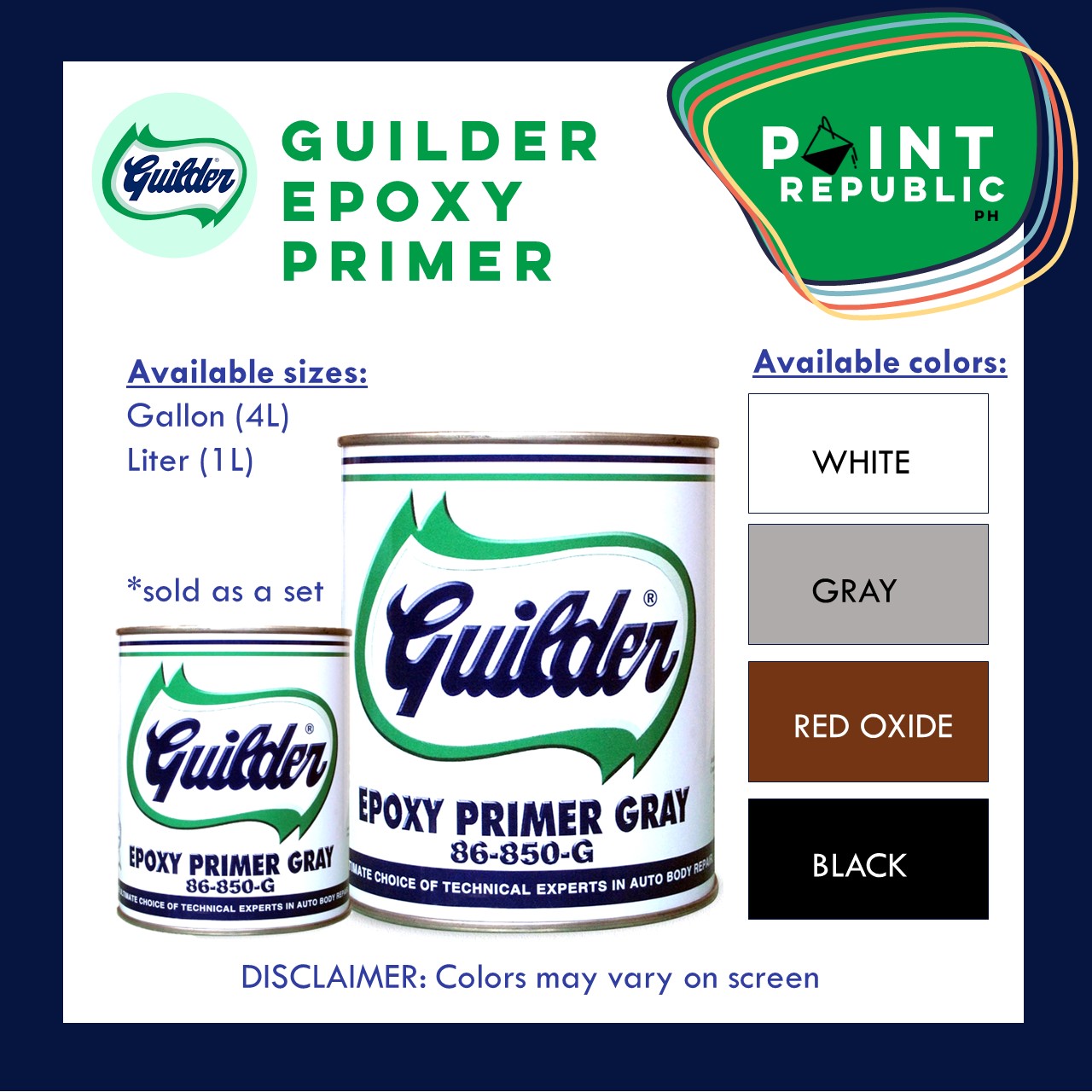 Guilder Epoxy Primer with Catalyst (set) | Lazada PH