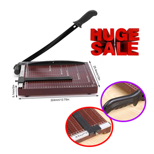 A4 PAPER CUTTER - Metal Base Trimmer Up to 12 Sheets Page Paper Photo ...