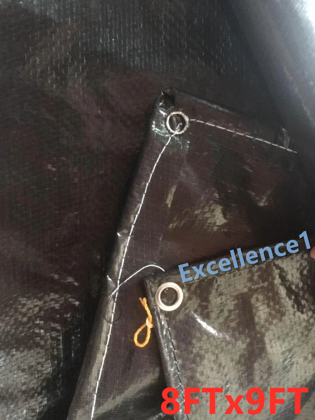Black Sakolin Tarpaulin Trapal 8FTx9FT / 6FTx6FT /6FTx8FT free rope ...