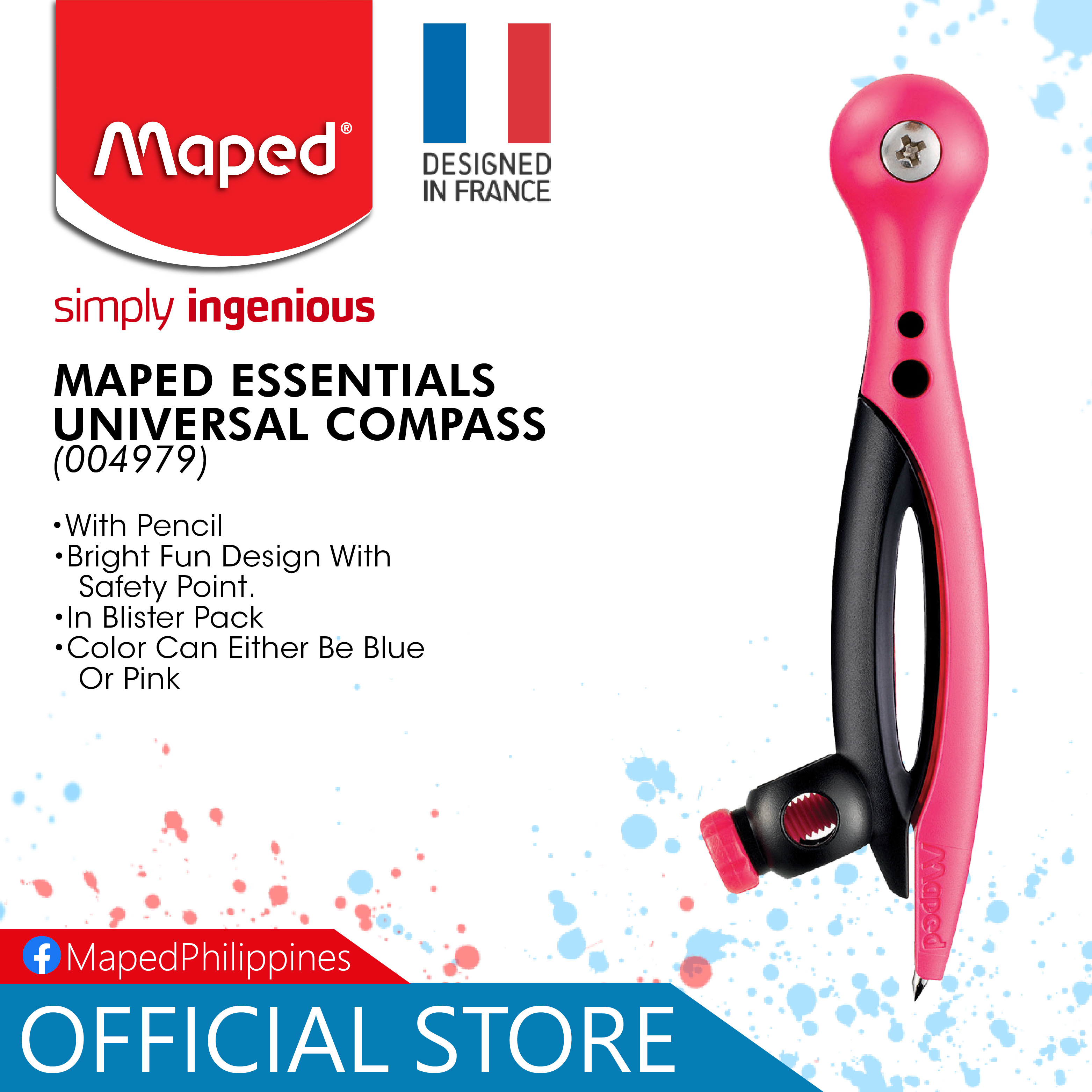 MAPED Essentials-Universal Holder Compass I Plastic I 018111 | Lazada PH