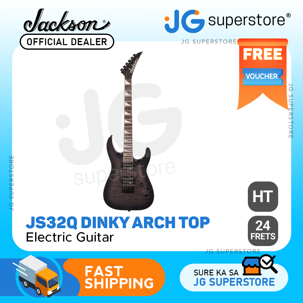 Jackson JS32Q Dinky Arch Top DKA 24-Frets Electric Guitar HT with Solid ...