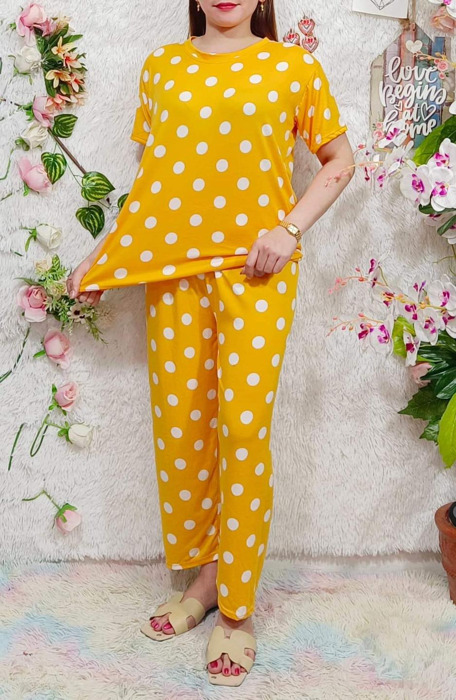 Terno Polka Dot Pajama The Best this Season | Lazada PH