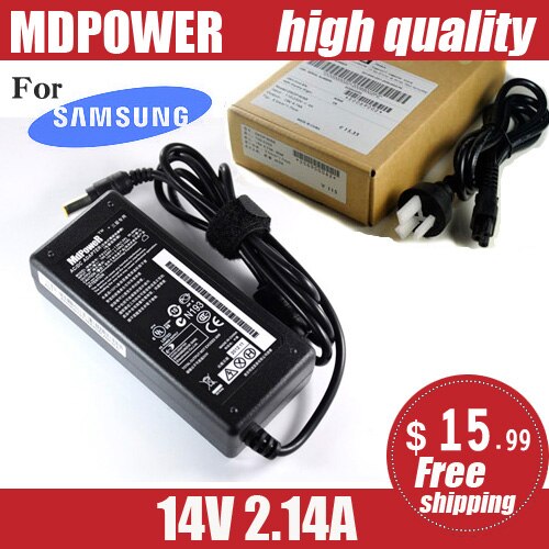 30W 14V 2.14A For Samsung Monitor AC Adapter Charger Power Supply S19B150N S19B150N S19B360 14V2 ...
