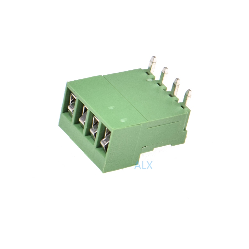 10SETS HT3.96 4pin 3.96MM pitch RIGHT ANGLE pluggable screw terminal ...