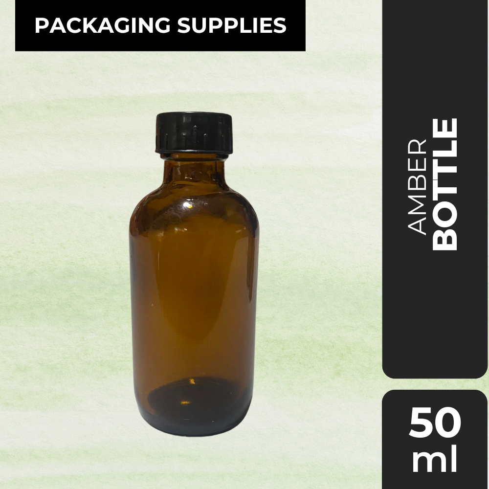 Packaging Supplies Amber Glass Bottle 50 ml | Lazada PH