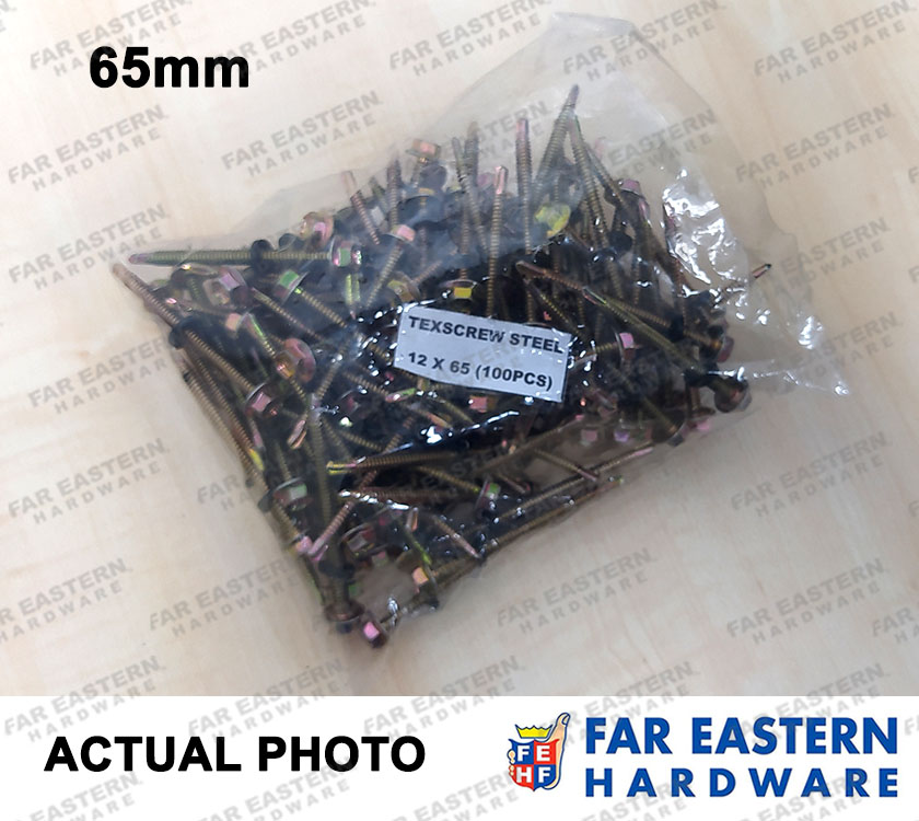 TEKSCREW for Steel Metal #12 Tex Screw 1" 1-3/4” 2-1/4” 2-1/2” 3" (100 ...