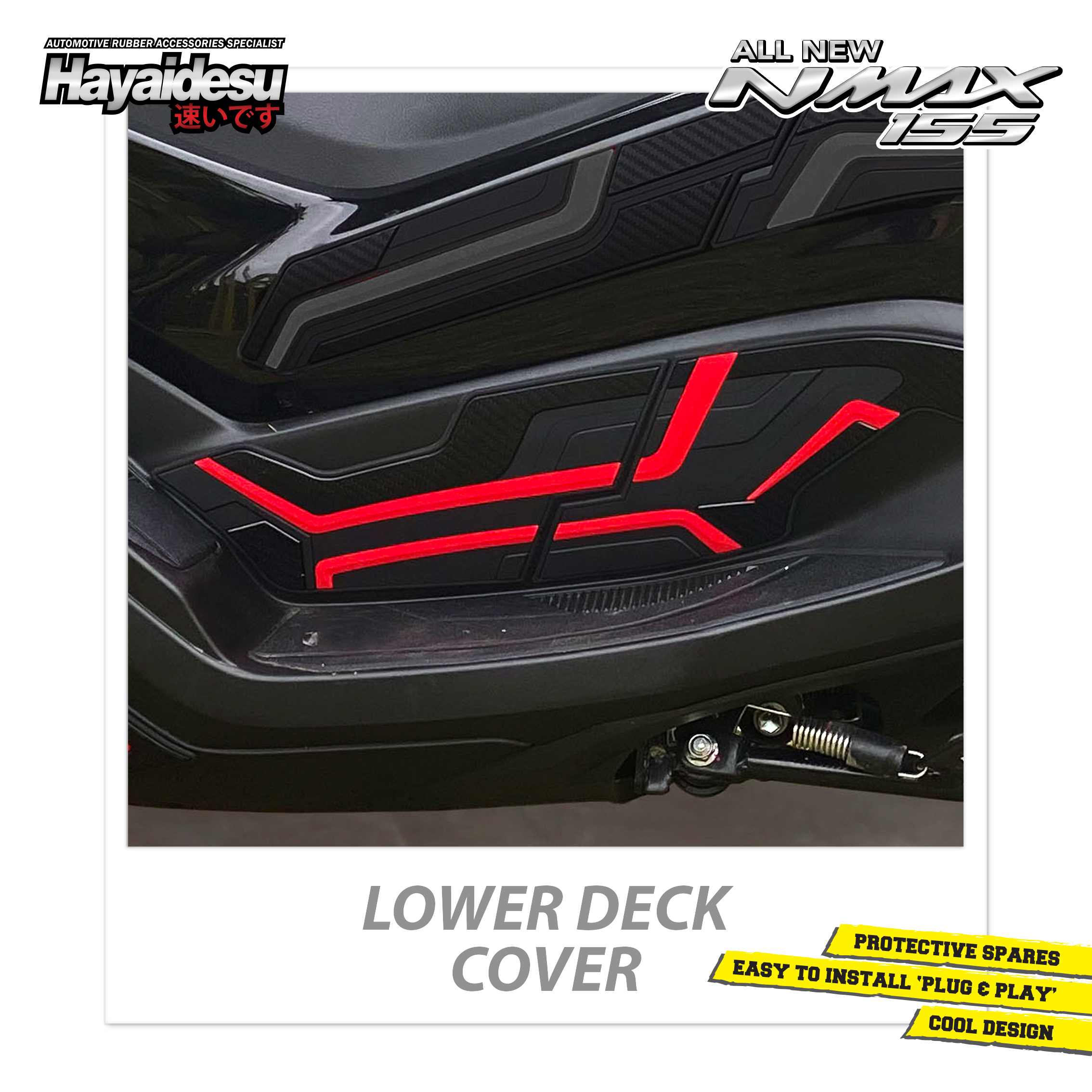 Hayaidesu Yamaha NMAX V2 Lower Deck Body Protector Cover | Lazada PH