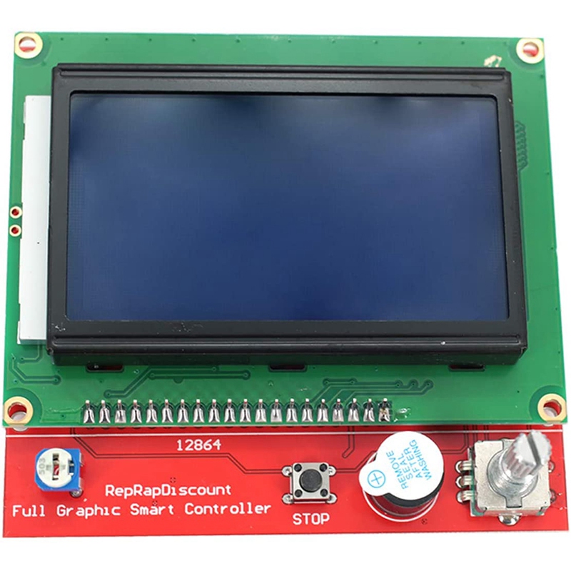 LCD 12864 Version Graphic Smart Display Controller Module Board with Adapter and Cable ...
