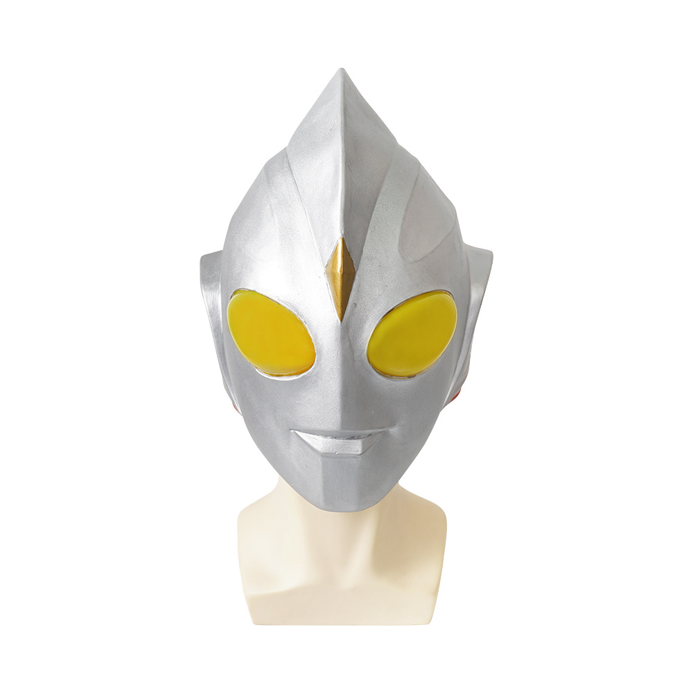 Anime Ultraman Tiga Adult Masks Halloween Superhero Cosplay Latex Mask ...