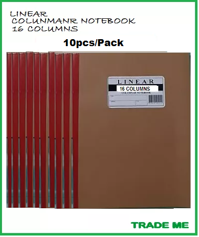 LINEAR COLUMNAR NOTEBOOK 16 COLUMNS-10pcs/pack | Lazada PH