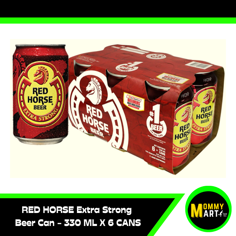 RED HORSE Extra Strong Beer Can - 330 ML X 6 CANS | Lazada PH