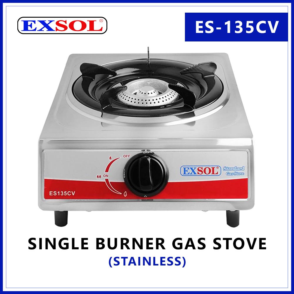 Single Burner Gas Stove Stainless Steel Automatic Ignition Cast Iron ...
