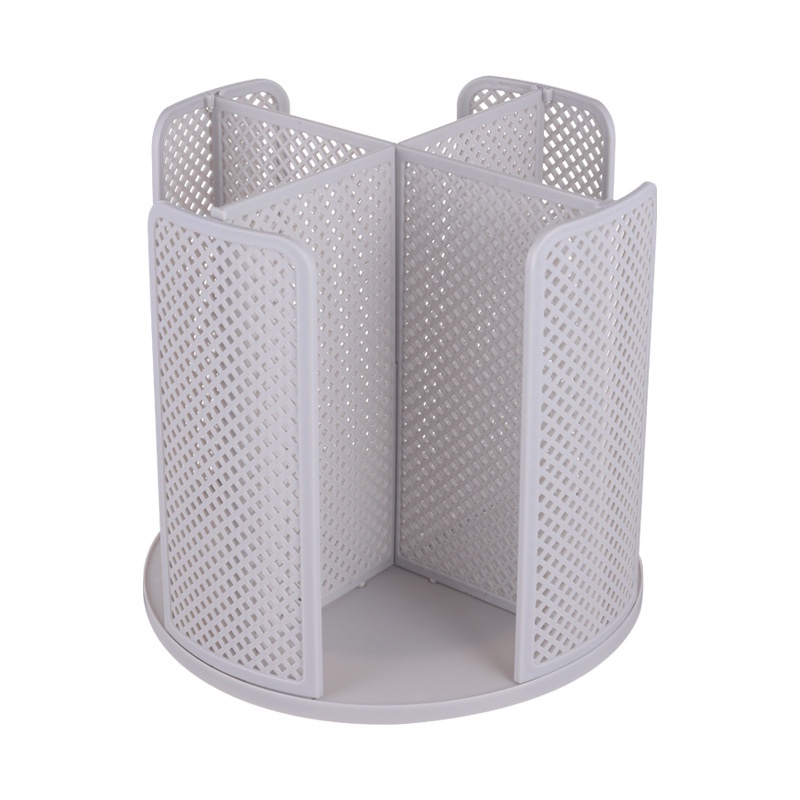 Desktop Rotating Grid Paper Cup Holder Multifunctional Storage Rack ...