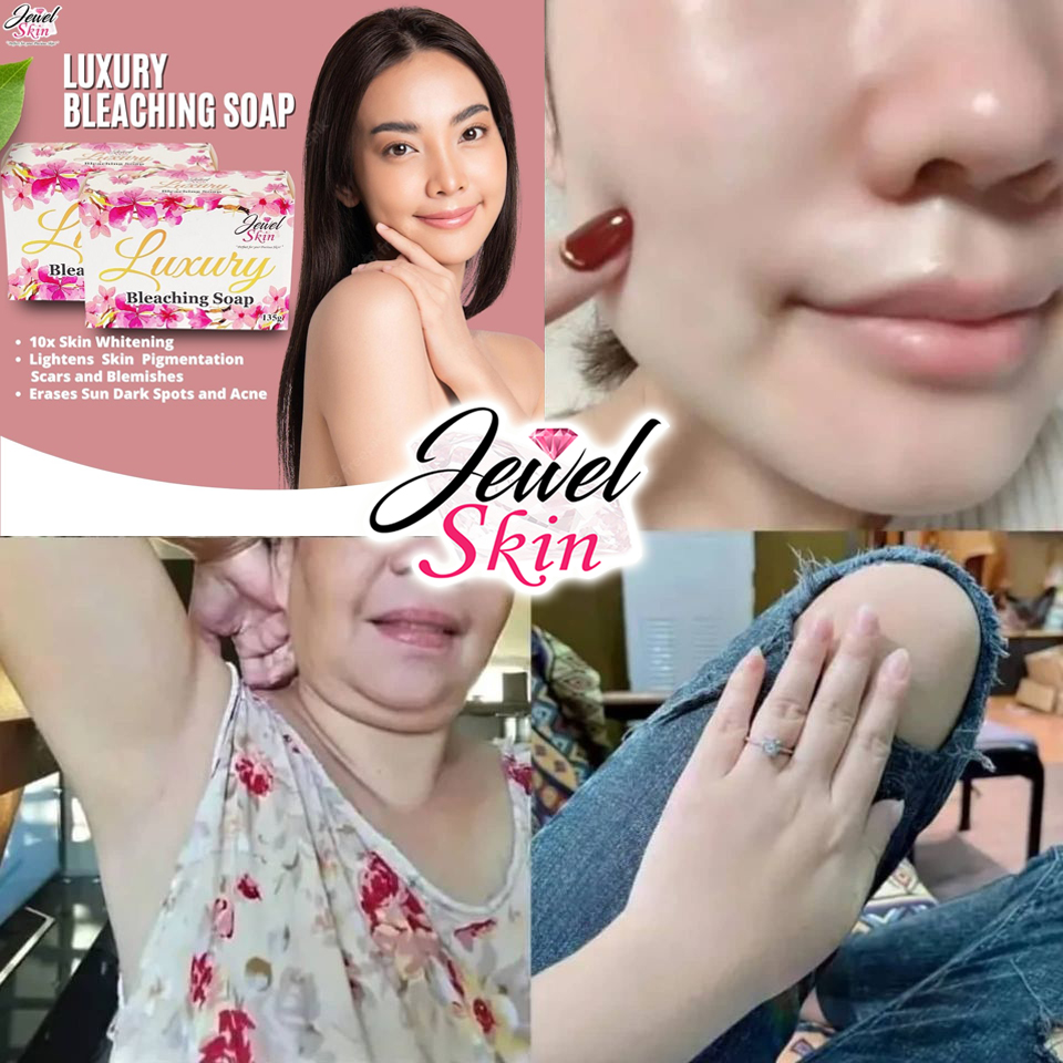 Jewel Skin Luxury Bleaching Soap ( Buy 5 get 1 Free) | 10x Whitening | Erases Dark Spots and ...
