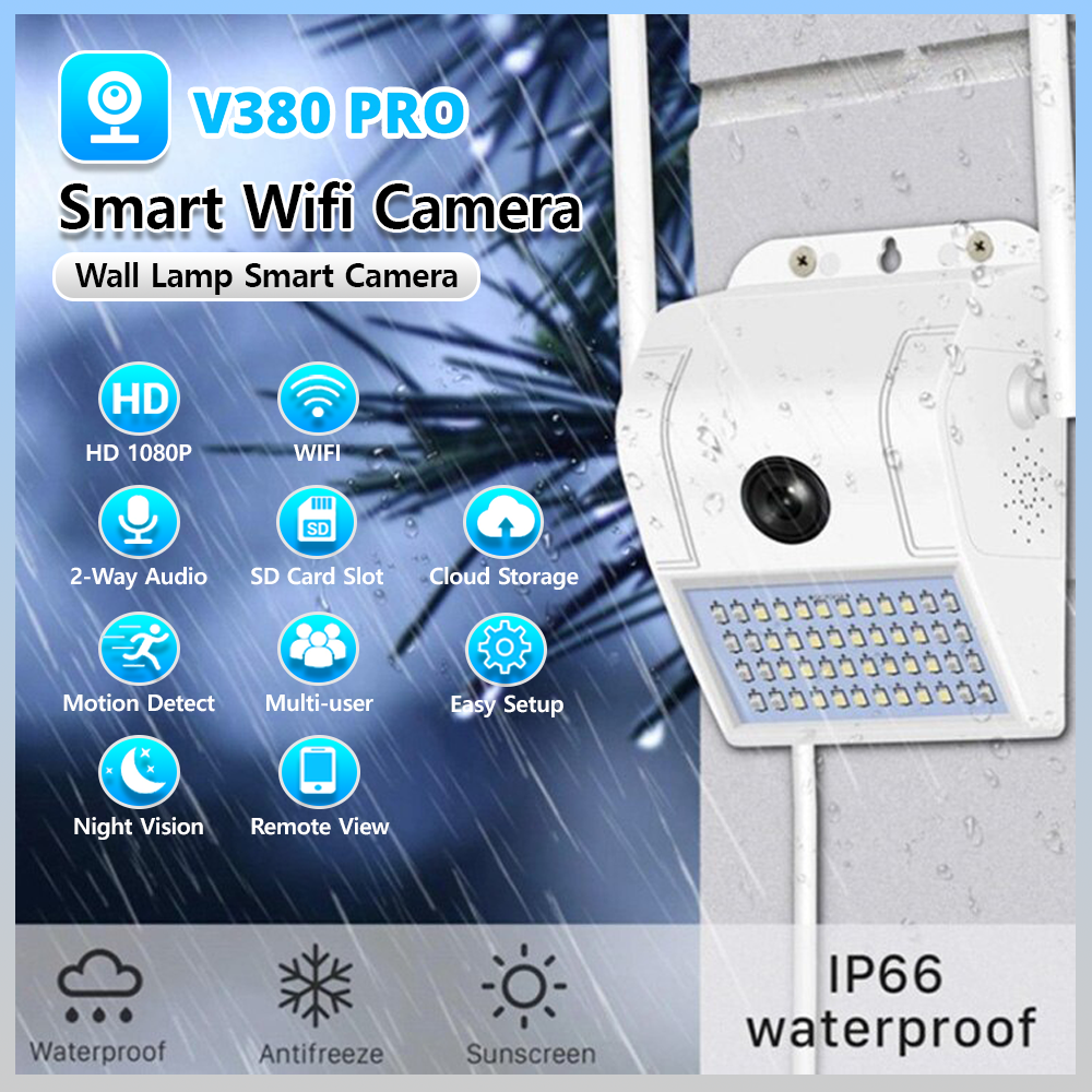 POPCORN CCTV Outdoor Waterproof IP65 360 Degree v380 A11 1080P HD ...