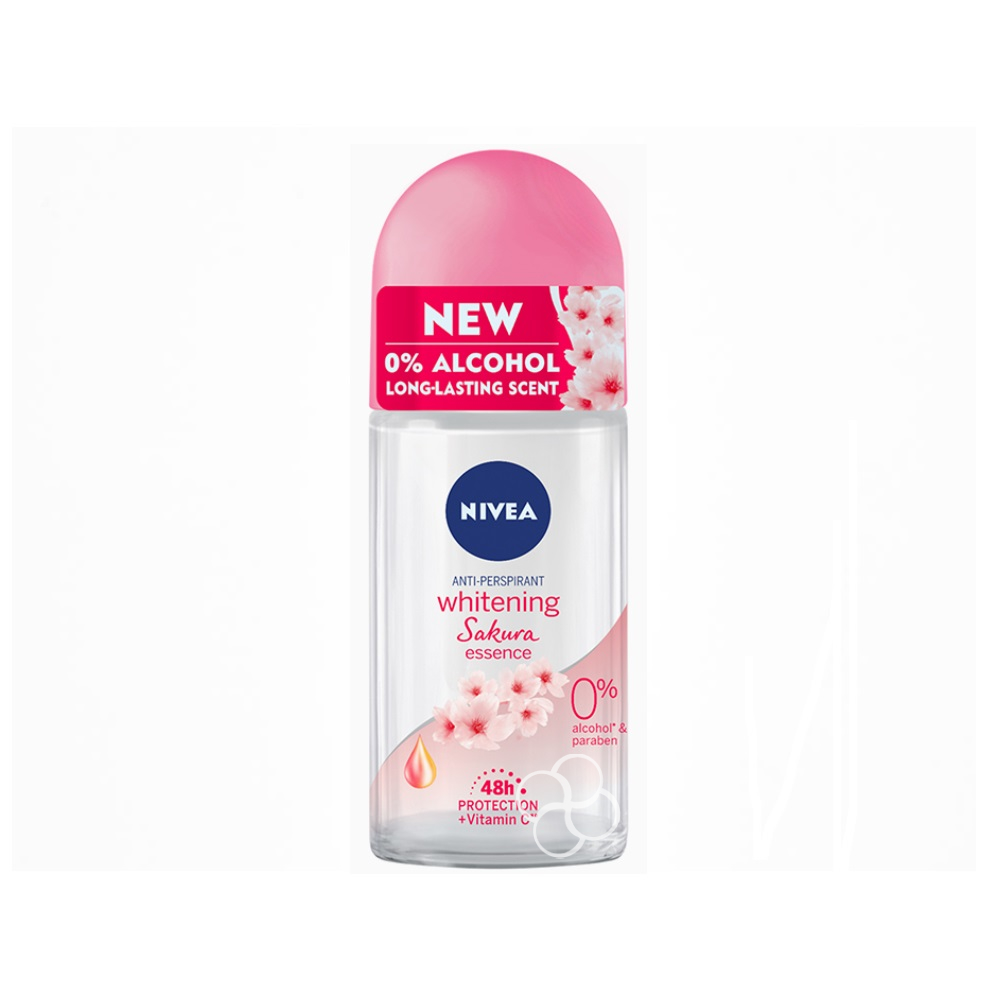 Nivea Whitening Sakura Essence Roll-On Deodorant 50mL | Lazada PH