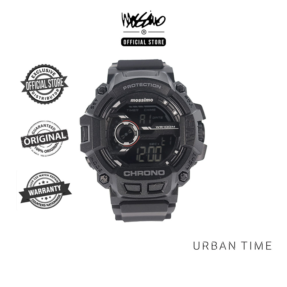 Mossimo Rubber Strap Digital Watch MS-1906G | Lazada PH