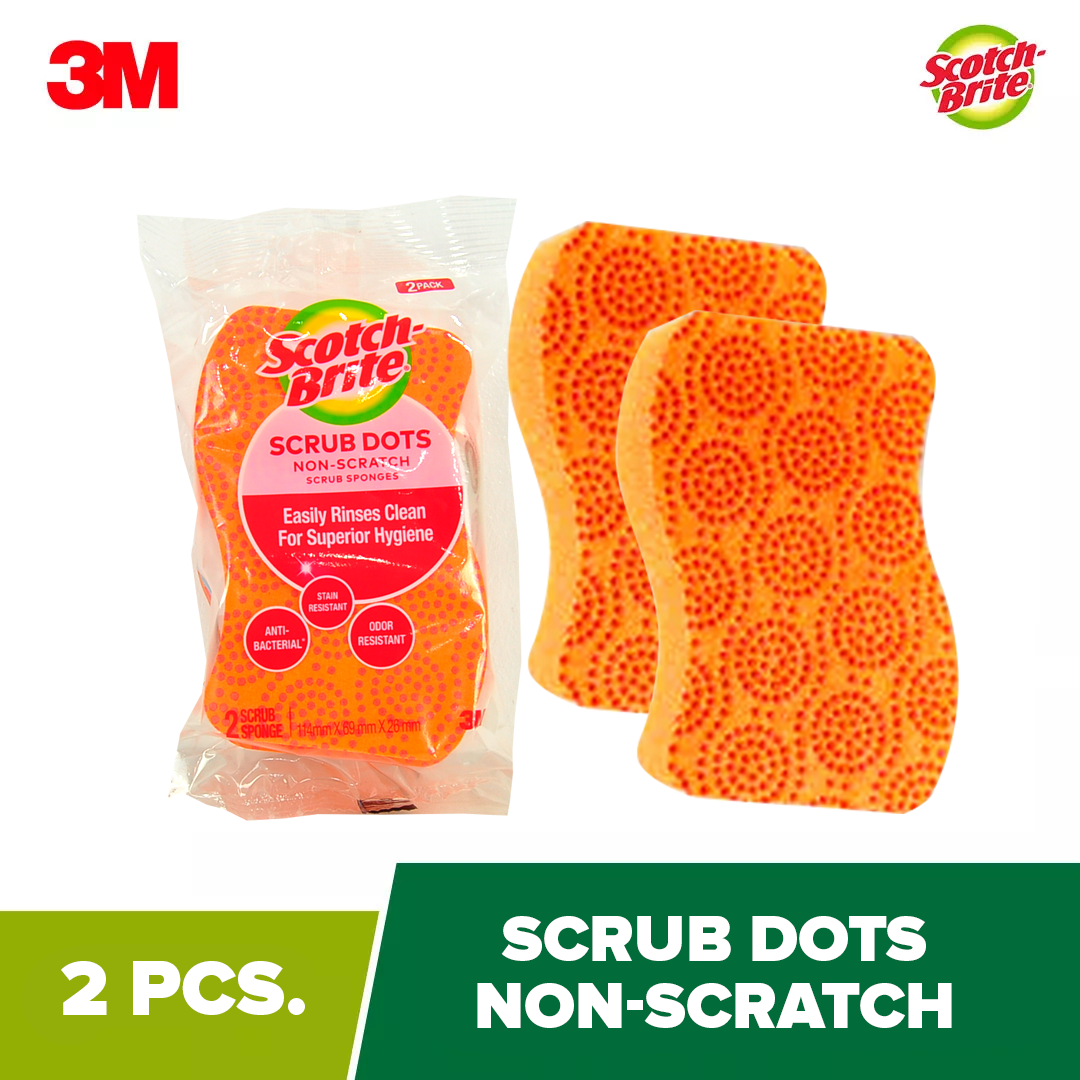3M Scotch Brite Non Scratch Scrub Dot 2pcs | Lazada PH