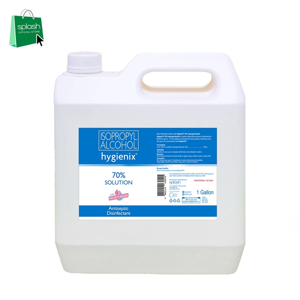 Hygienix 70 Alcohol Isopropyl 1 Gallon | Lazada PH