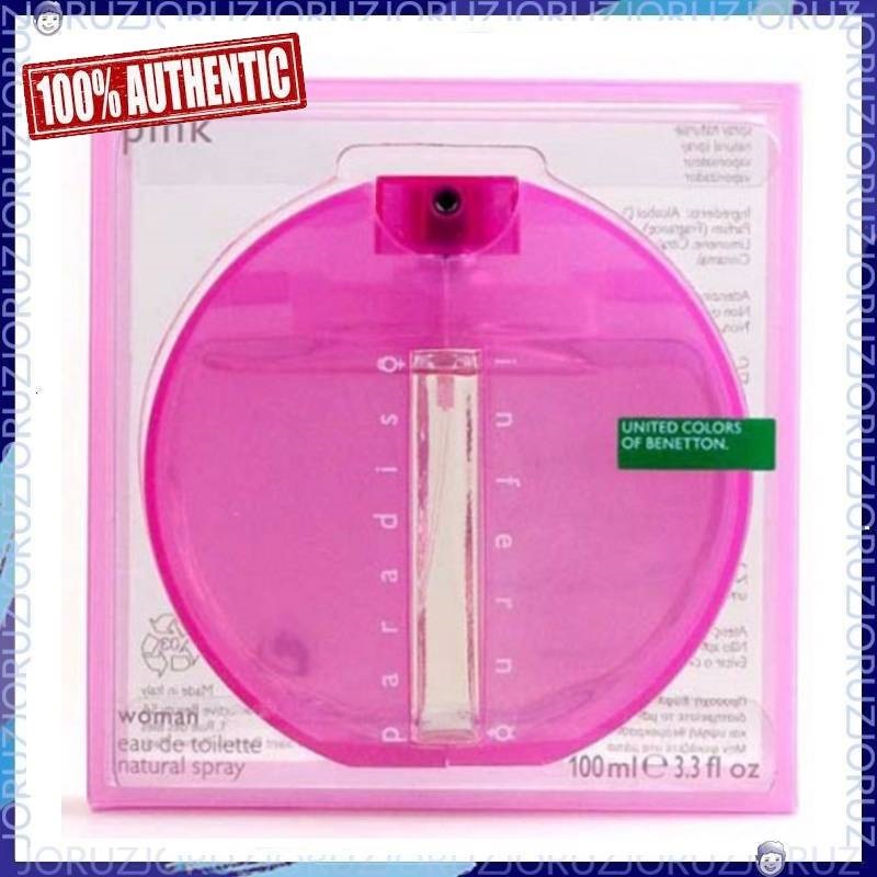 Benetton Paradiso Inferno Pink Women EDT 100mL -100% USA AUTHENTIC ...