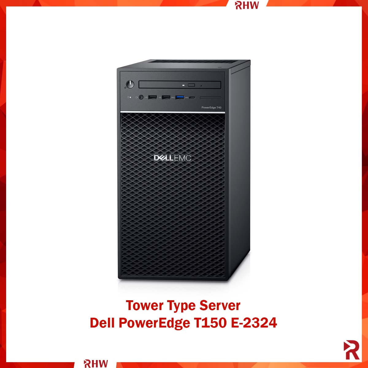 Tower Type Server│Dell PowerEdge T150 E-2324│GIDRAC9 Basic│DVD│3PNBD ...