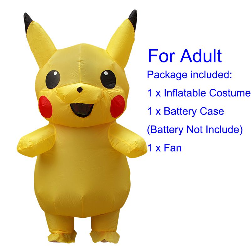Mascot Pikachu Inflatable Costume Cosplay Xmas Funny Costume | Lazada.co.th