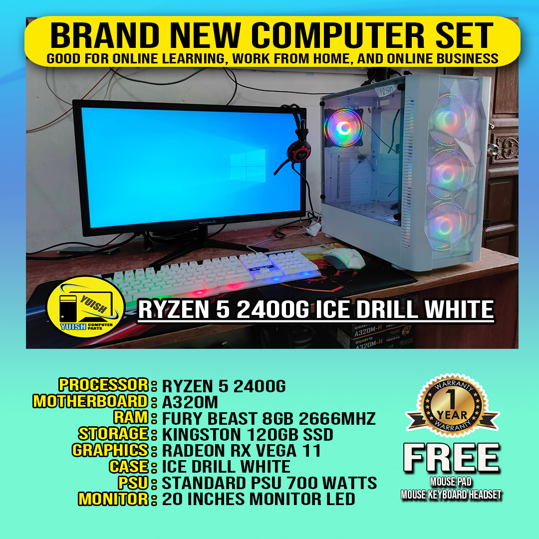 COMPUTER SET RYZEN 5 2400GE | Lazada PH