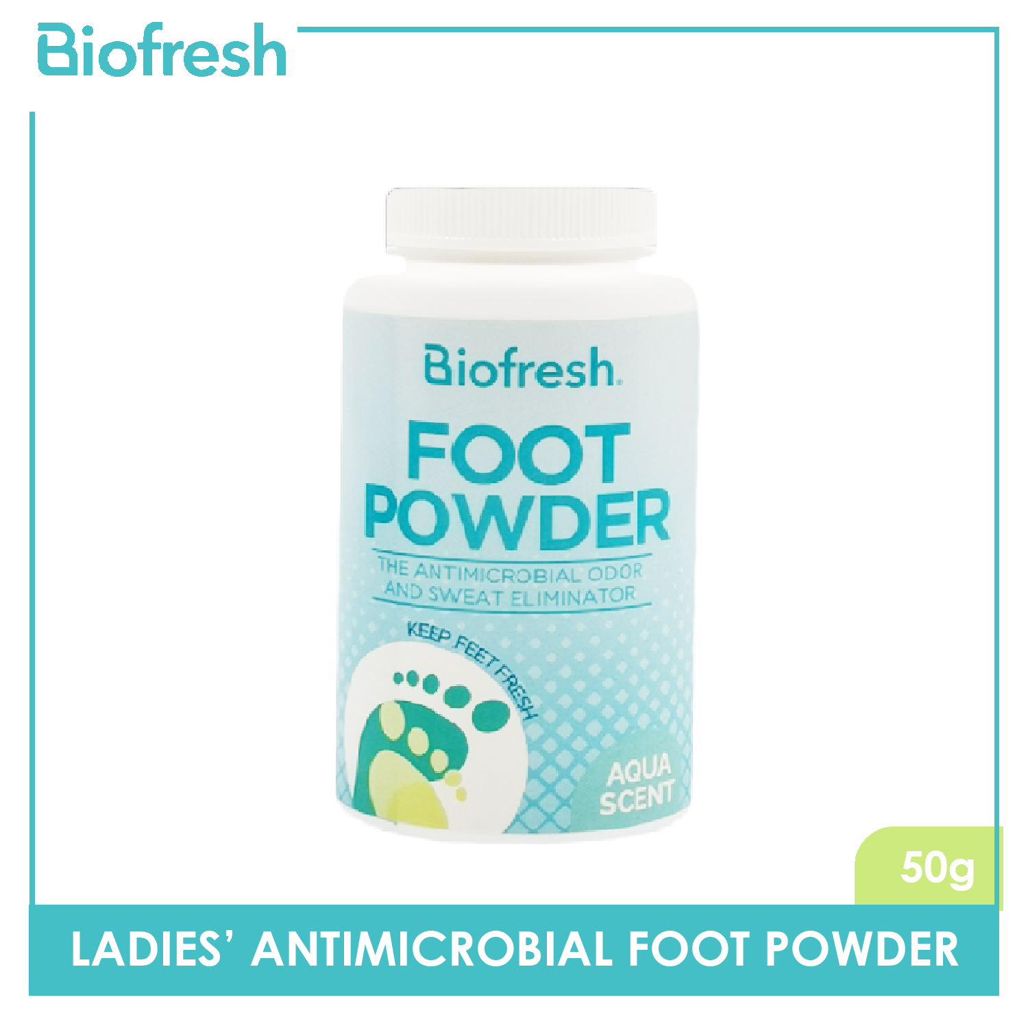 Biofresh Ladies' Antimicrobial Foot Powder 50g 1 piece BLFP02 | Lazada PH