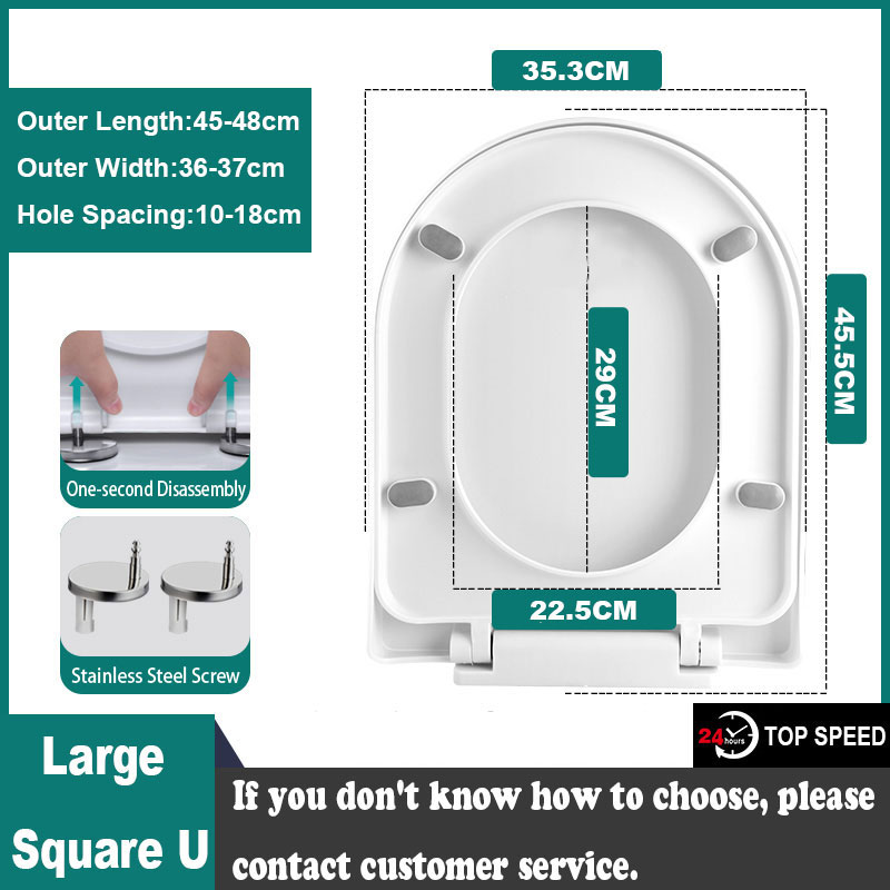 【1-year warranty 】Toilet Seat Cover takip ng bowl sa Toilet Cover Seat ...