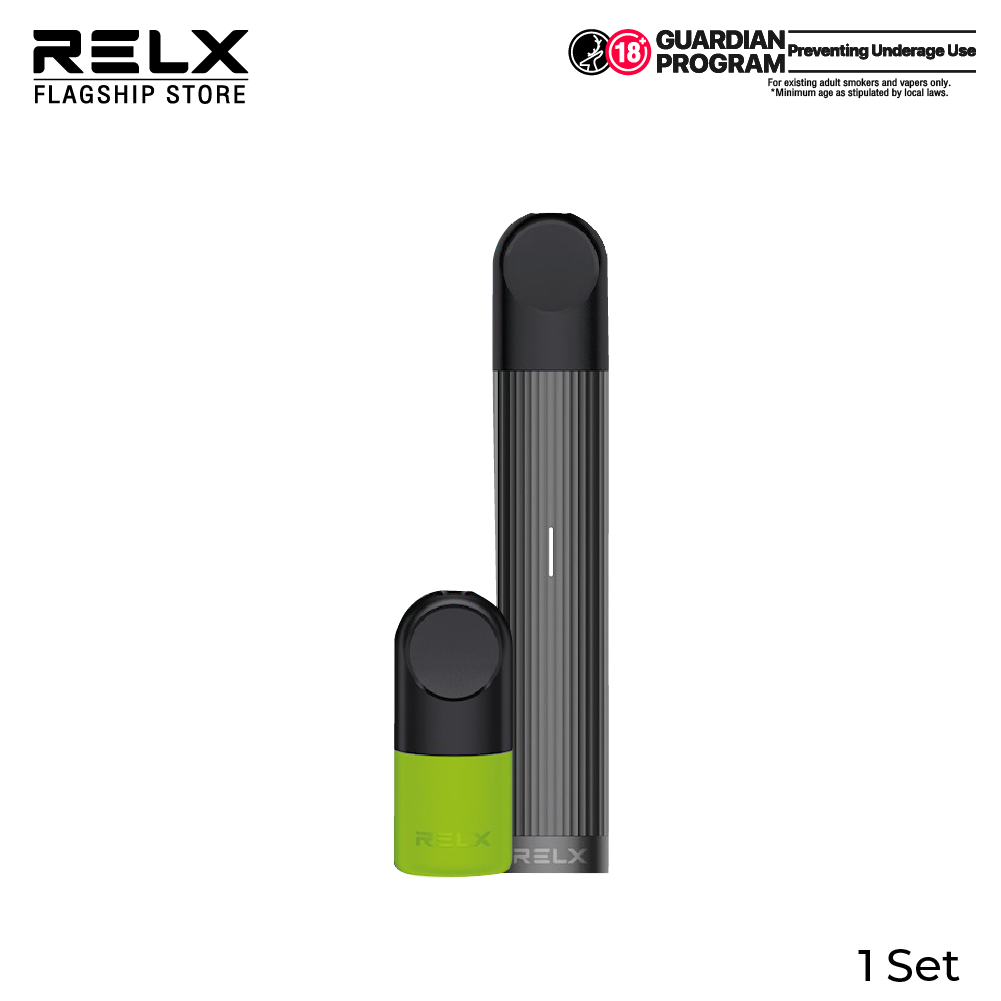 RELX Essential Kit -Starter Kit- Black Device+1 Pod Pro | Lazada PH